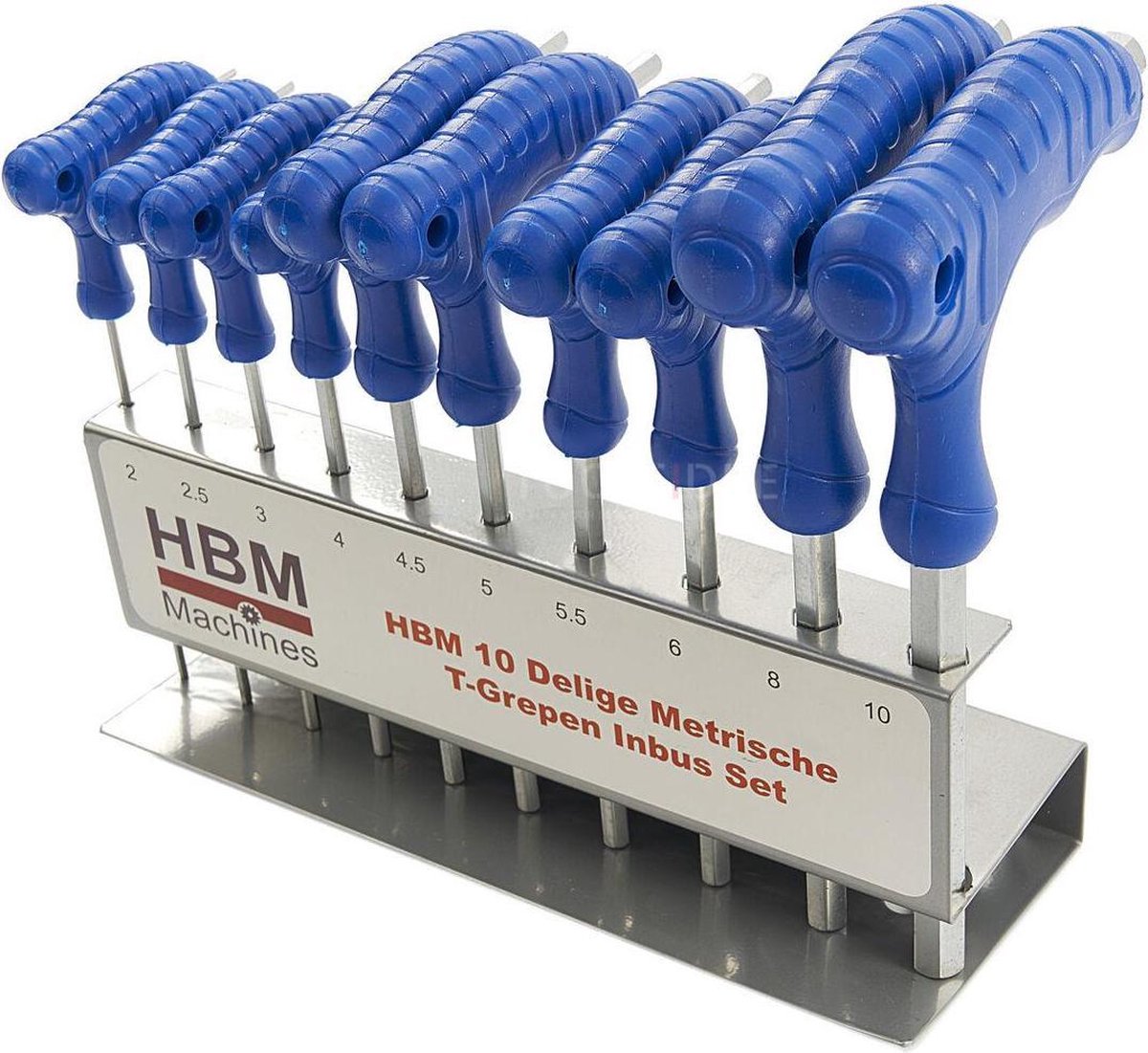 HBM 10 Delige Metrische T-Grepen Inbus Set | bol
