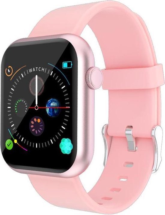 Colmi P9 smartwatch - sporthorloge - stappenteller - roze | bol