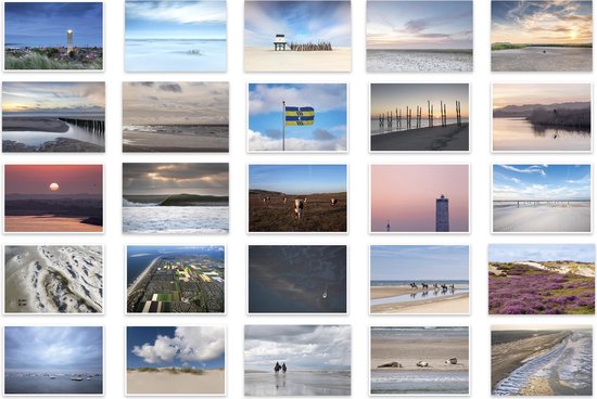 Postcrossing Set 2 - Ansichtkaarten Waddeneilanden | bol.com