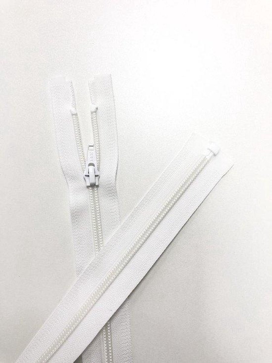 YKK rits, Deelbaar spiraal 55 cm wit | bol.com