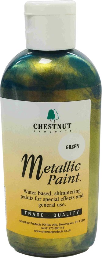 Chestnut Metallic Paint - Metallische Verf - Groen - 100 ml | bol
