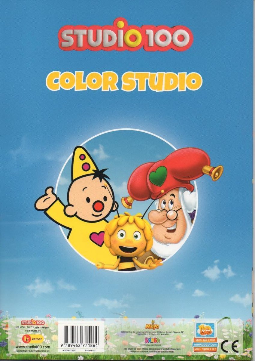 Studio 100 : Kleurboek met Maya de Bij, Bumba en Kabouter Plop | bol.com
