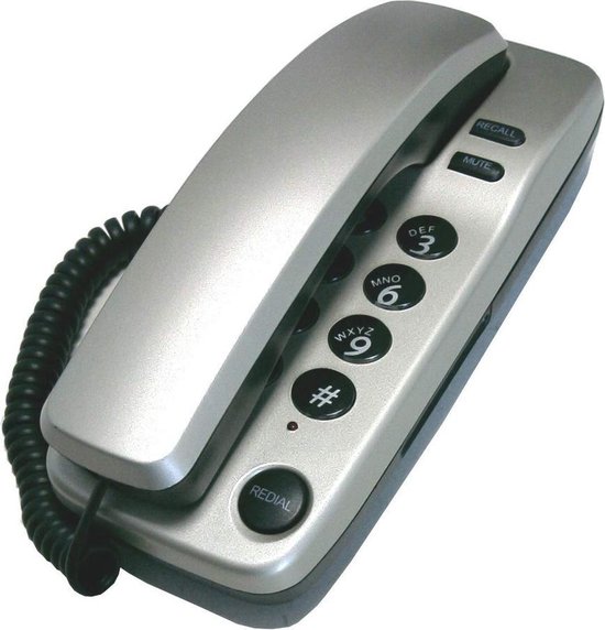 GEEMARC Marbella slanke analoge TELEFOON - zilver | bol