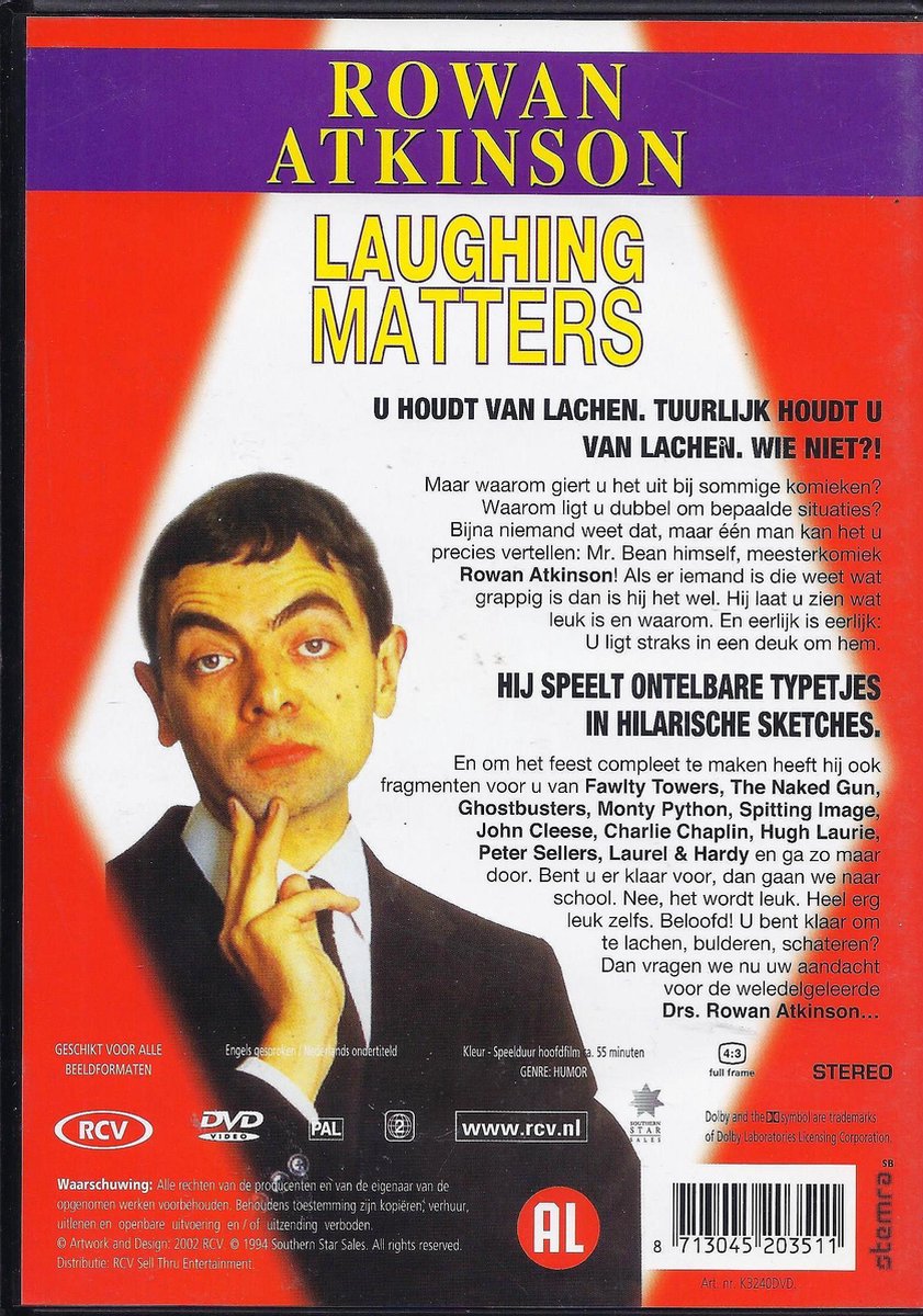 Atkinson Rowan - Laughing Matters (Dvd), Rowan Atkinson | Dvd's | bol.com
