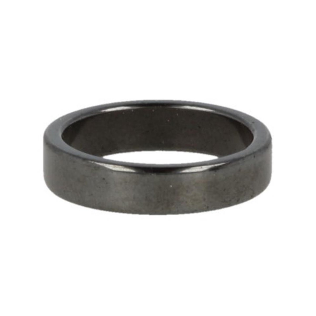 Ruben Robijn Hematiet edelsteen ring plat 5 mm - 20 | bol.com