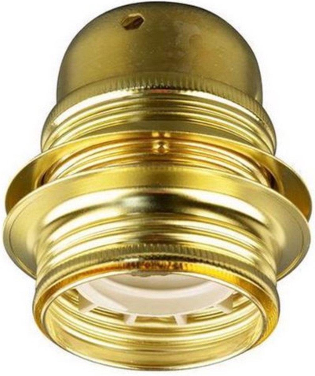 Lamphouder + 2 Ringen - E27 - Messing | bol