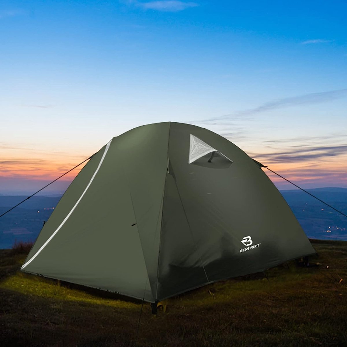 Camping Tent 2-3 Persoons Tent 3-4 Seizoen Waterdichte Tent Instant Set ...