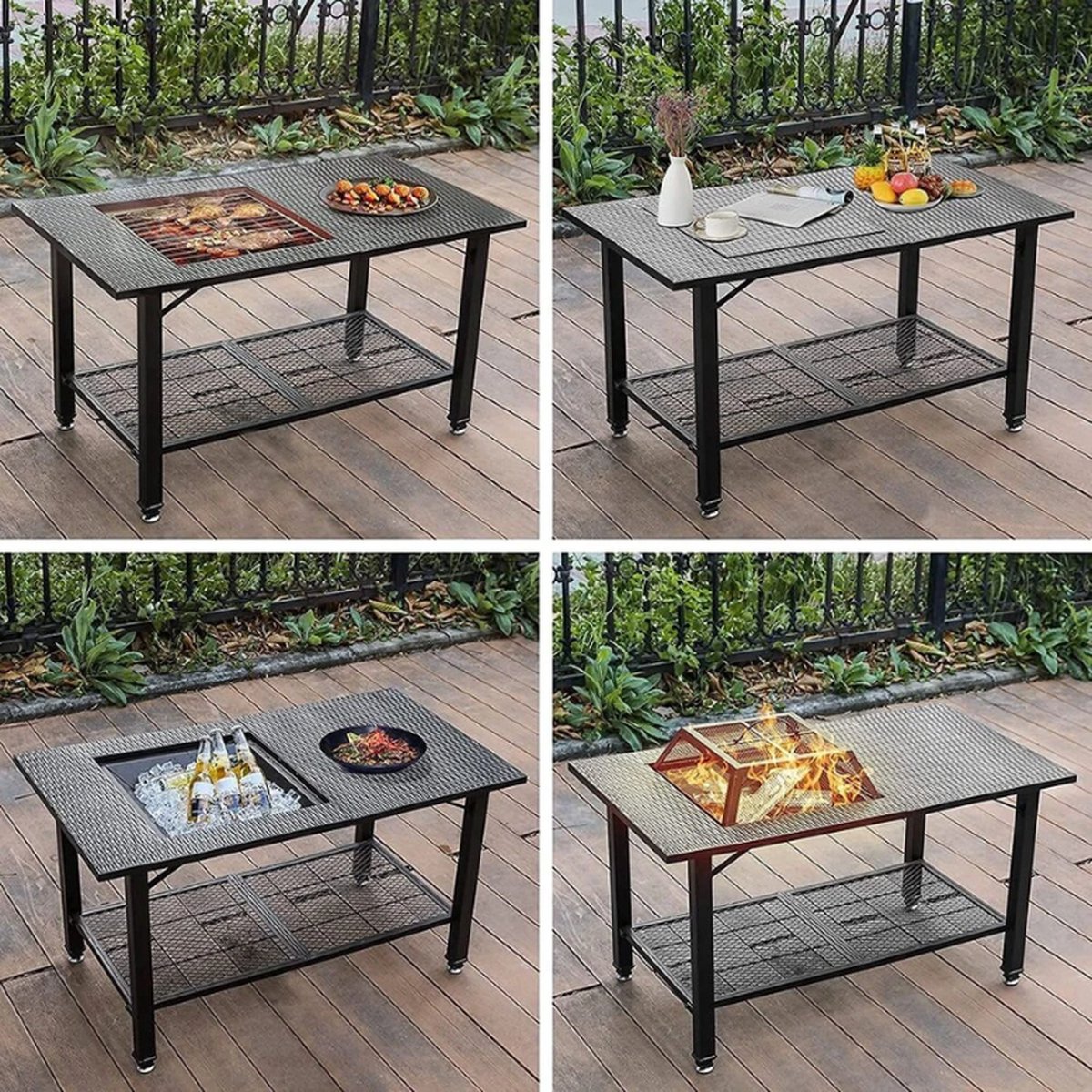 Femor® bbq tafel - Barbecue Tafel - Grill Tafel - Vuurkorf - Tafel ...