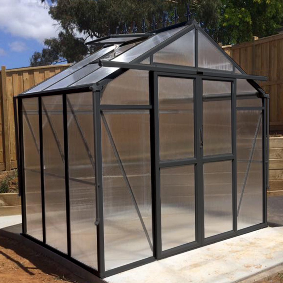 Gardenmeister Four Seasons 100 tuinkas - Broeikas van aluminium en ...