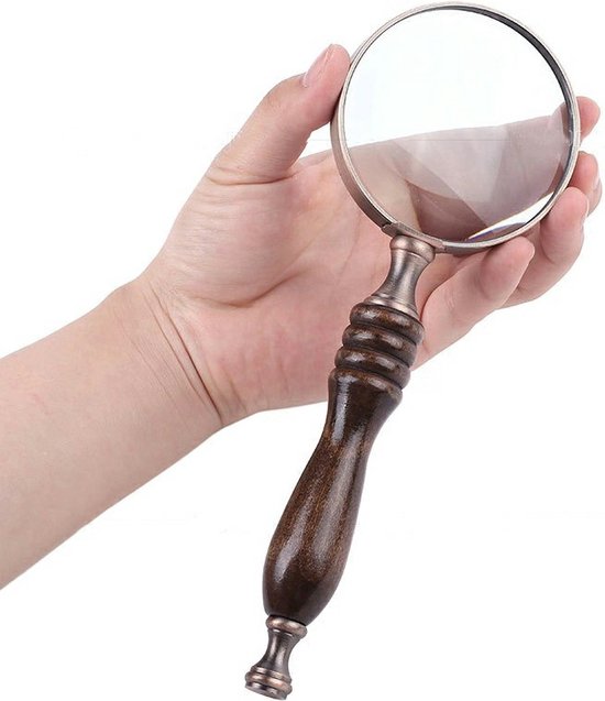 Vergrootglas - Loep - Handloep - Goud - Klassieke stijl - 70 mm | bol