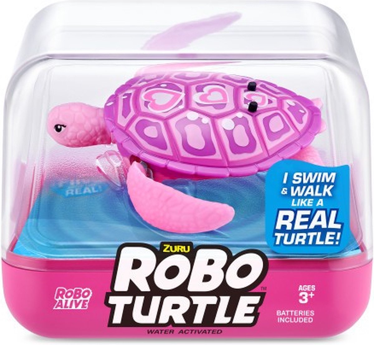 Zuru - RoBo Alive - Robot Pet - Tortue Tortue - Rose | bol.com