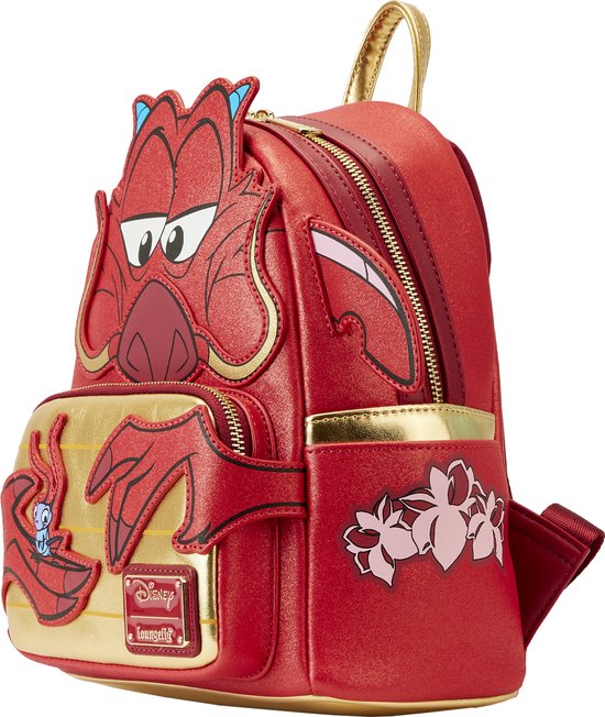 Loungefly: Disney - Mulan 25TH Anniversary Mushu Glitter Cosplay Mini ...