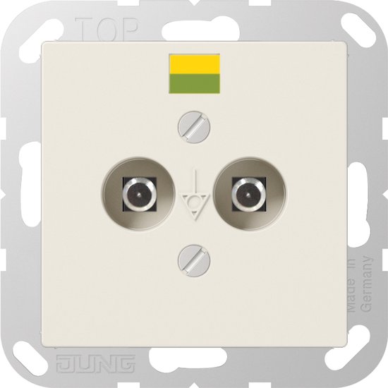 Jung AS500 Potentiaalvereffeningsstopcontact - A565-2N - E32S5 | bol