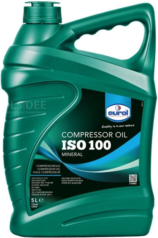 Eurol Compressor Oil ISO 100 5 Liter | bol