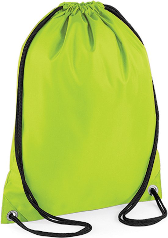 Classic Budget Gymsac/Sporttas BagBase - 11 Liter Lime Green | bol