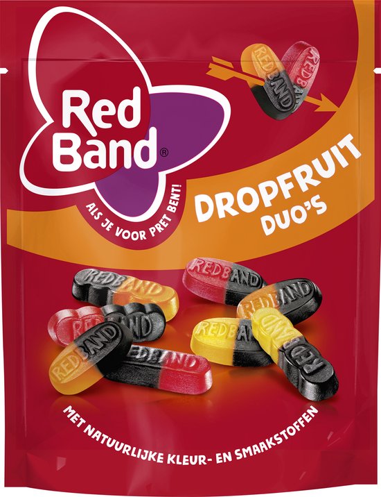 Red Band Dropfruit Duo's 10 zakken à 235g snoep - Zacht snoep - Winegums - Dropfruit... | bol