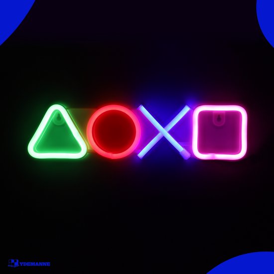 Neon Lamp - Game Controller Buttons - Neon Verlichting - Neon Led Lamp ...