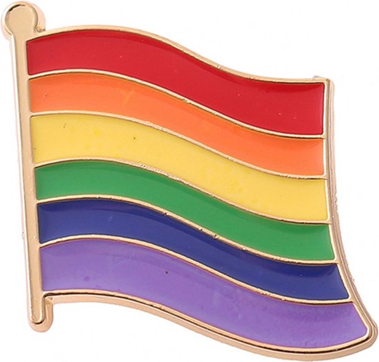 Pride - broche - pin - button - regenboog - vlag - Love is Love Wish ...