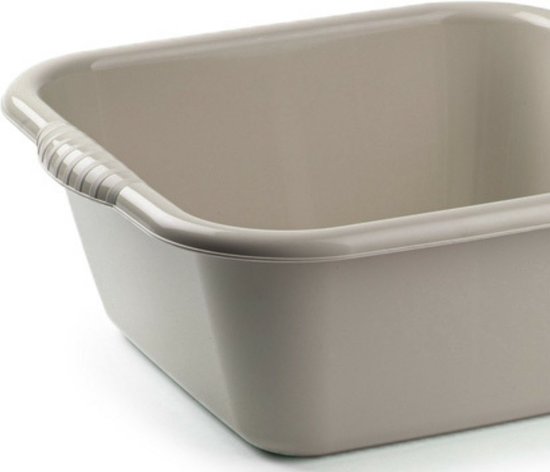 Plasticforte teiltje/afwasbak - vierkant - kunststof - 15 liter - 41 x ...