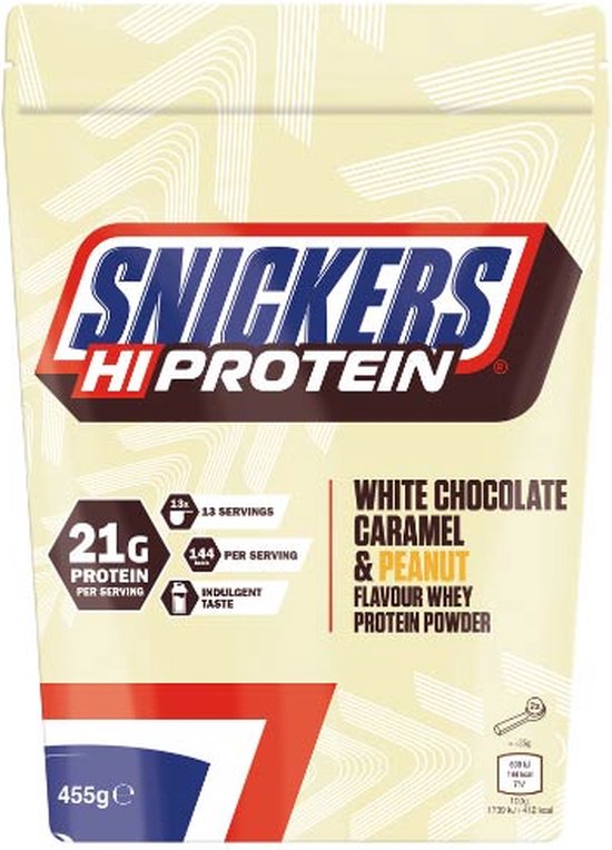 Snickers White Protein Powder 455gr | bol