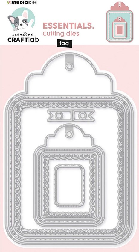 Studio Light Essentials Cutting Die Tag Set | bol