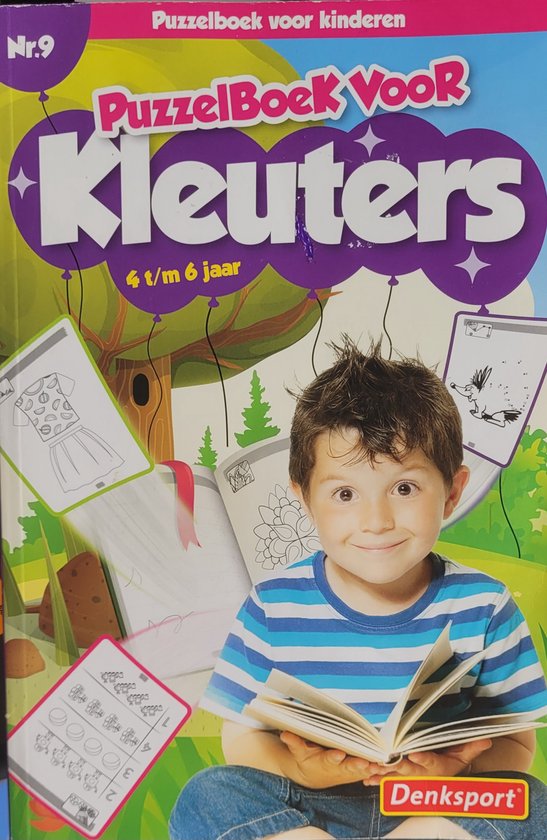 Denksport Puzzelboek voor Kleuters van 4 t/m 6 jaar nr. 9 - Puzzels ...