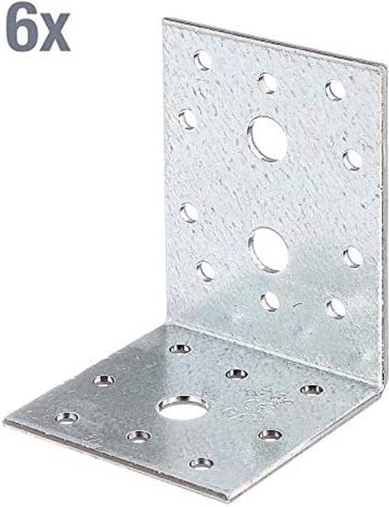 Hoekverbinders / kastverbinders/meubelverbinders/hoekverbi 60 x 80 x 60 mm | set of 6 | bol