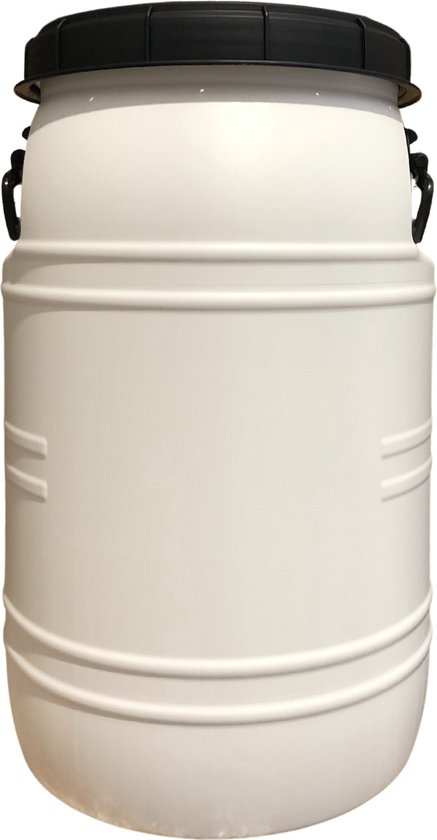 Voerton 70 Liter - Wit - Waterkluis - Schroefdeksel - Waterdicht ...