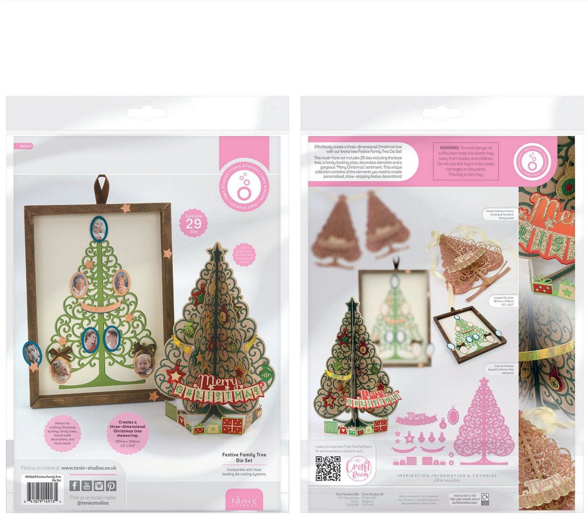Tonic Studios Dimensions Festive Family Tree die set | bol.com