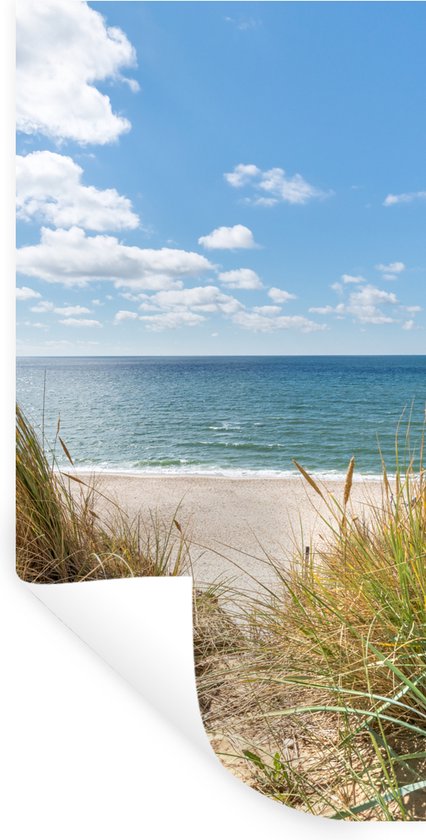 Muurstickers - Sticker Folie - Duin - Gras - Zee - Strand - 40x80 cm ...
