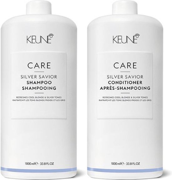 Keune Care Silver Savior Shampoo 1000 ml & Conditioner 1000 ml | bol