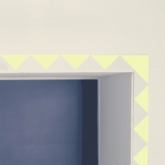 Extra lichtgevende gekartelde hoekstrip - aluminium - 25 x 200 mm | bol