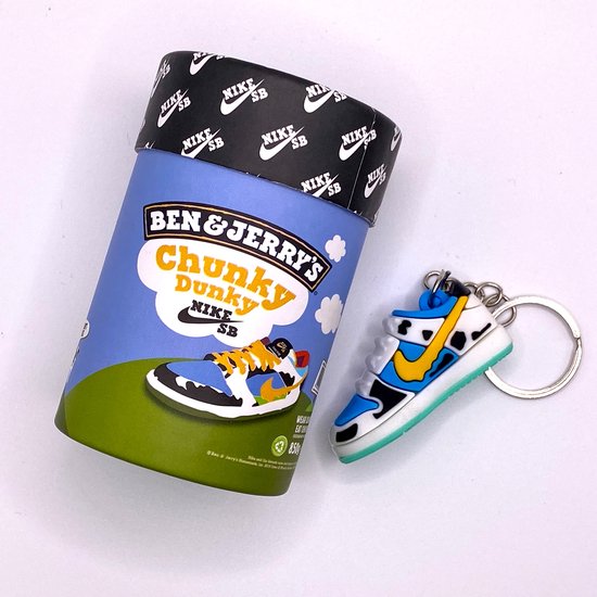 Sneaker Sleutelhanger Inclusief Box - Nike SB Dunk Low Ben & Jerry ...