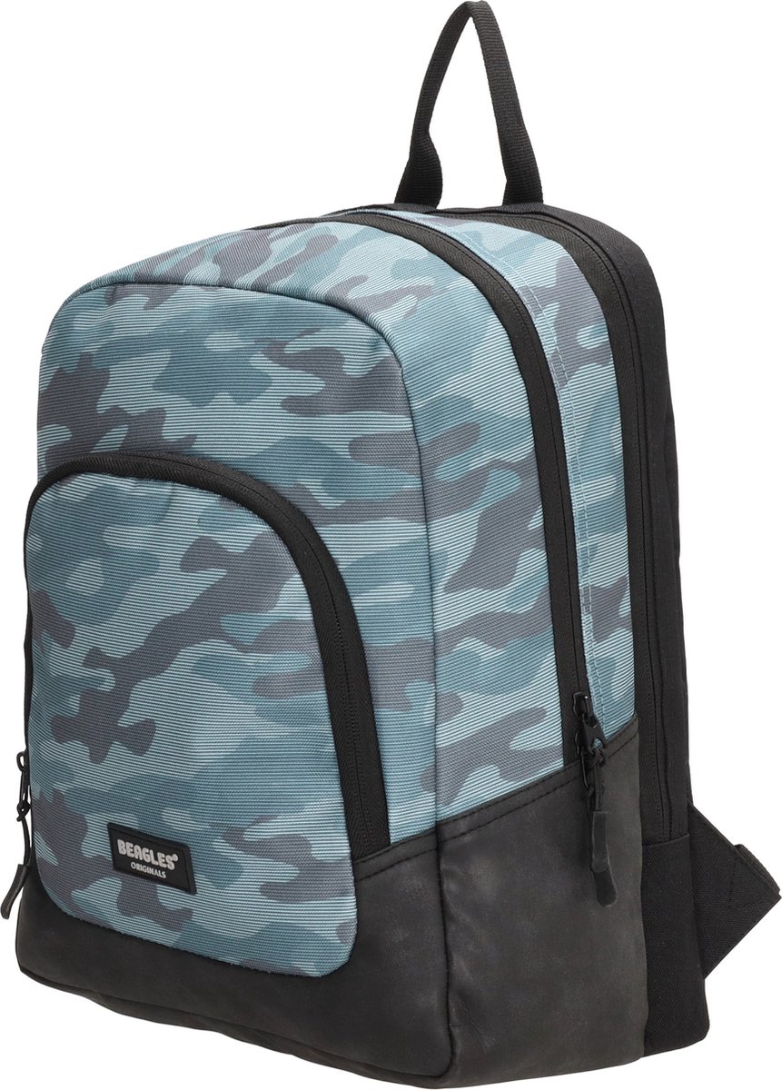 Beagles Originals Urban Originals Rugzak - Blauw Camouflage | bol.com