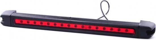 LED remlicht - 33cm - 16 LEDs - Rood - 24V | bol