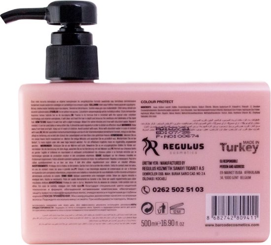 BARCODE - Hair Shampoo - Colour Protect - 500ml | bol