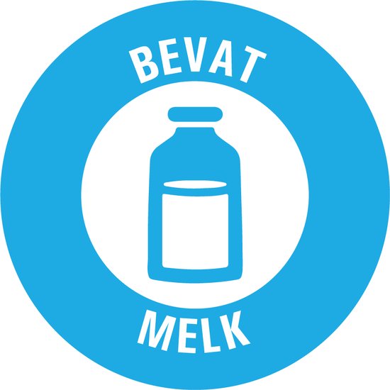 Bevat melk allergenen sticker op rol 20 mm - 1150 per rol | bol