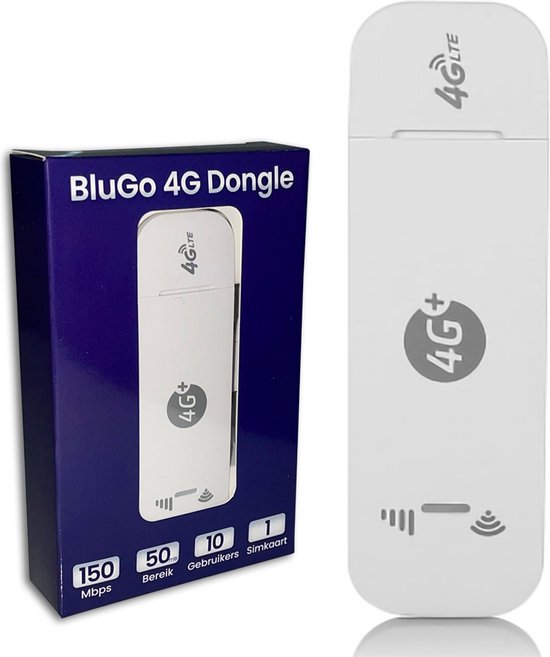 BluGo 4G Dongle - voor Laptop en Computer - Internet Dongel - WiFi ...
