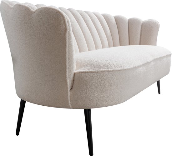 Bank 2-Zits Wit - Teddy - 128x78x69cm - Bank Jada 2-Zits - Giga Meubel ...