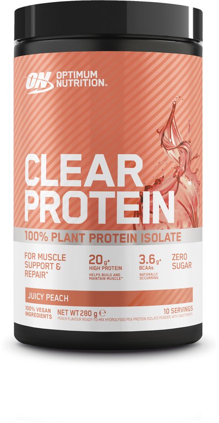 Optimum Nutrition Clear Protein - Juicy Peach - Vegan Proteine Poeder - 100%... | bol.com