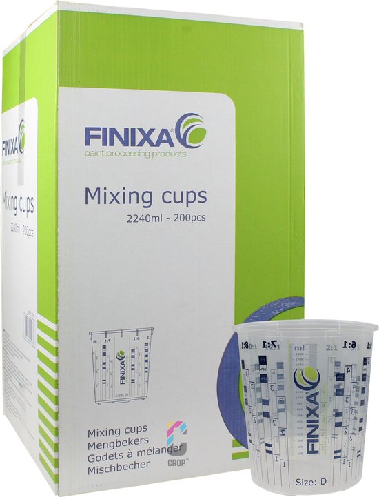 FINIXA Mengbekers 2240ml - 200 stuks | bol