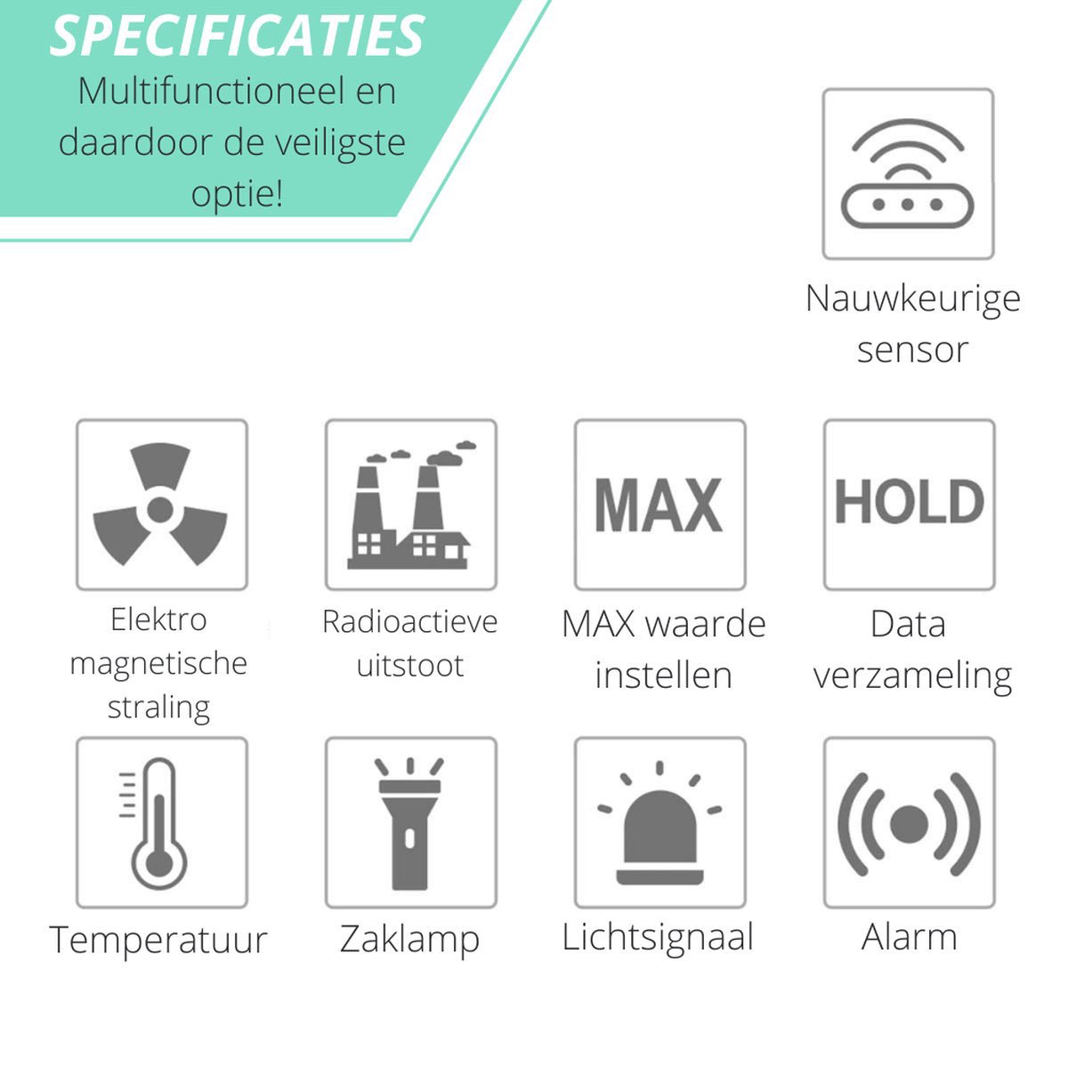 EMF meter - Geigerteller - Stralingsmeter - K2 meter - Temperatuurmeter ...