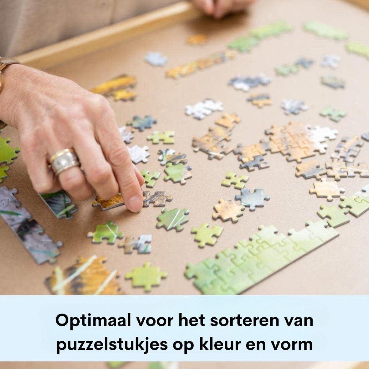 Puzzeltafel - tot 500 stukjes - met 4 uittrekbare laden - puzzelplank ...