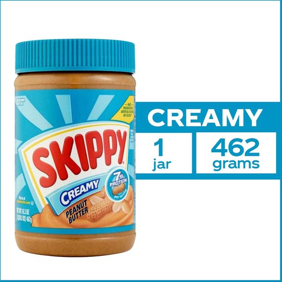 Skippy Creamy Peanut Butter (16.3oz/462gr) | bol