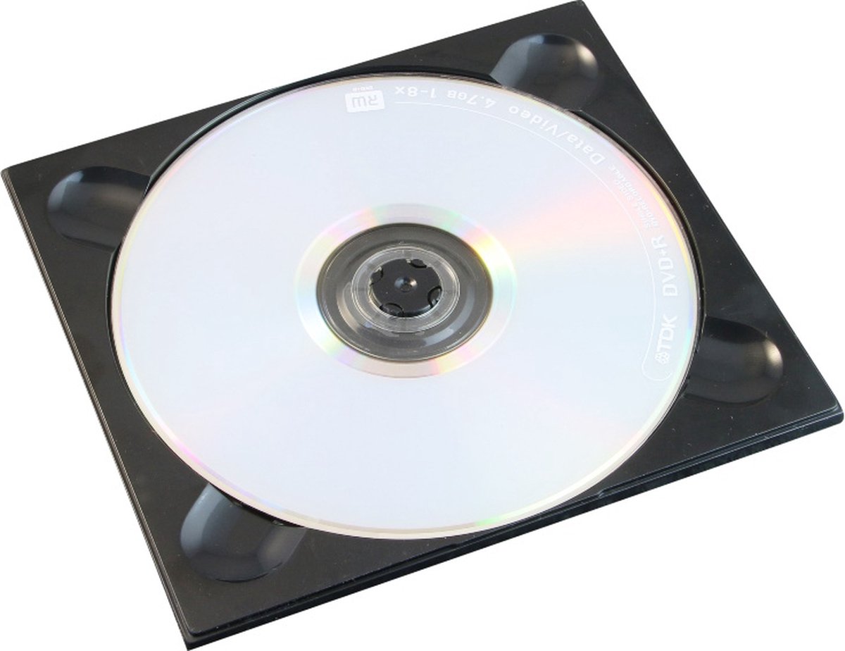 CD/DVD doos 5 stuks - CD/DVD doos - Zwart - 137x124 - cd map ...