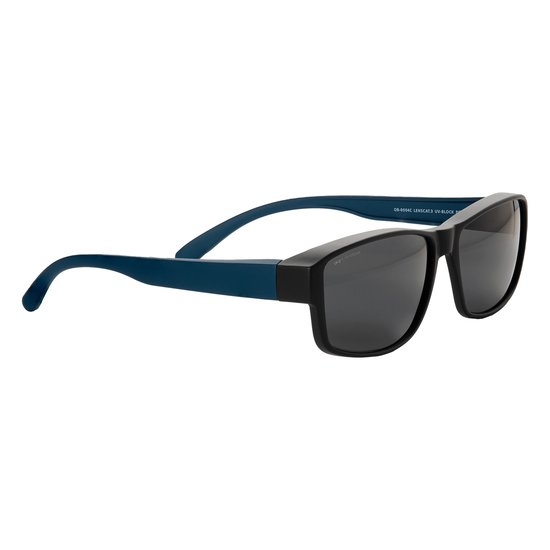 IKY EYEWEAR overzet zonnebril OB-1004G1-zwart-blauw | bol