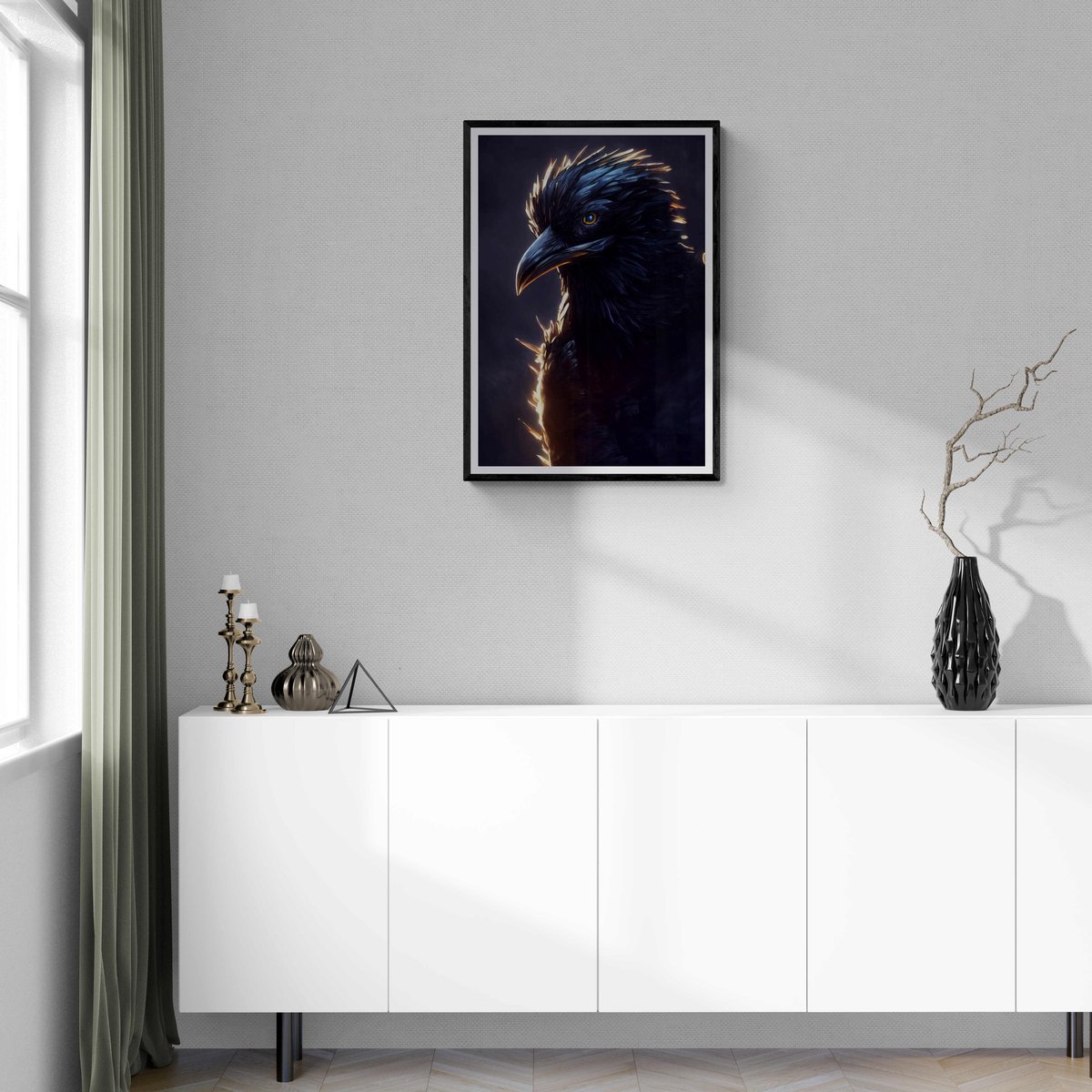 Kraai Poster | Dierenposter | Natuurposter | Vogelposter | Raven poster ...