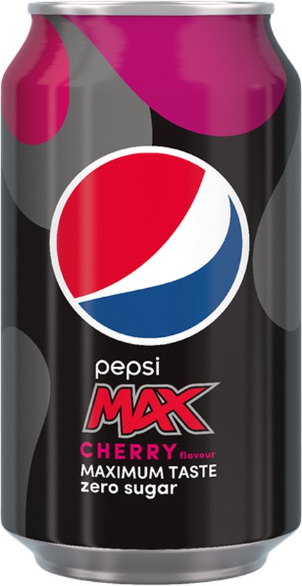 Pepsi Max Cherry - Blik - 24 x 33 cl | bol.com