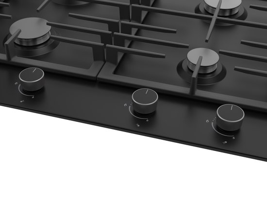 Wiggo WH-G935RR(B) - Inbouw Gaskookplaat - Wok brander - 90 cm - 5 ...