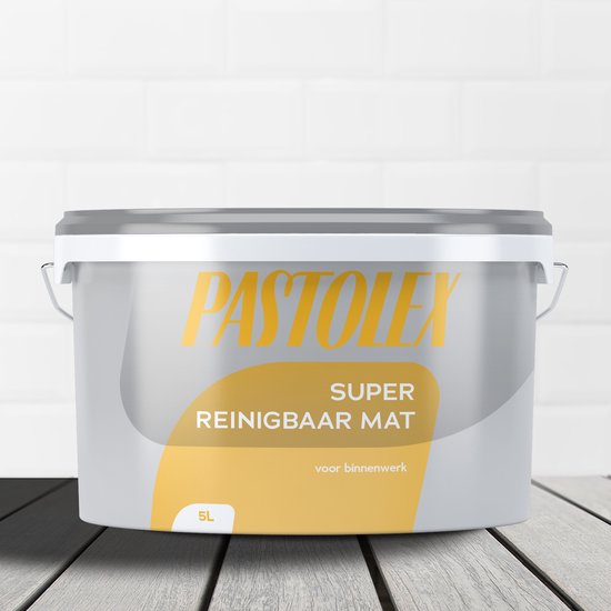 Pastolex Super Reinigbaar Mat Wit - 10 liter wit- Muurverf - Dekkend ...